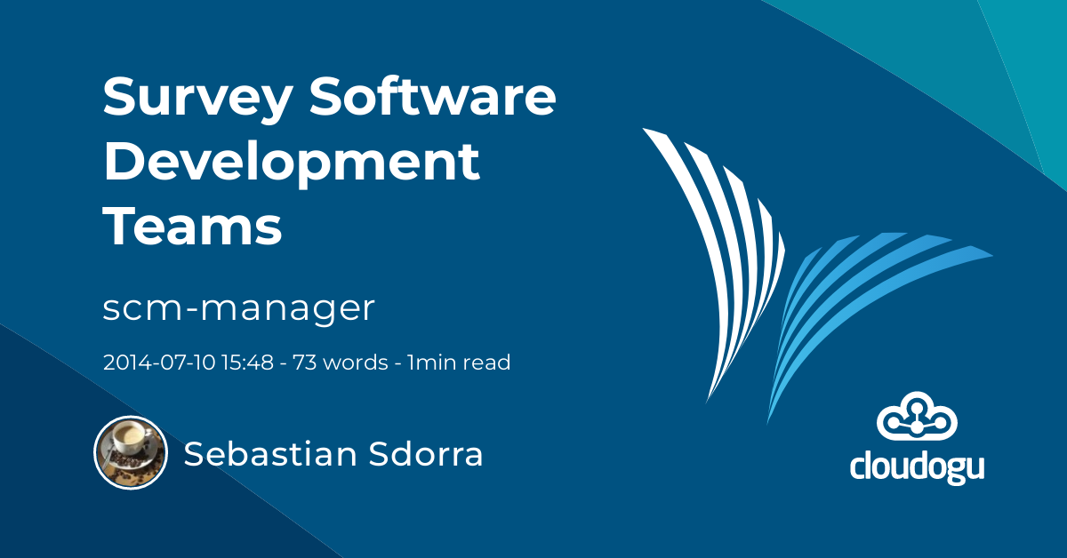 Survey Software Development Teams | SCM-Manager