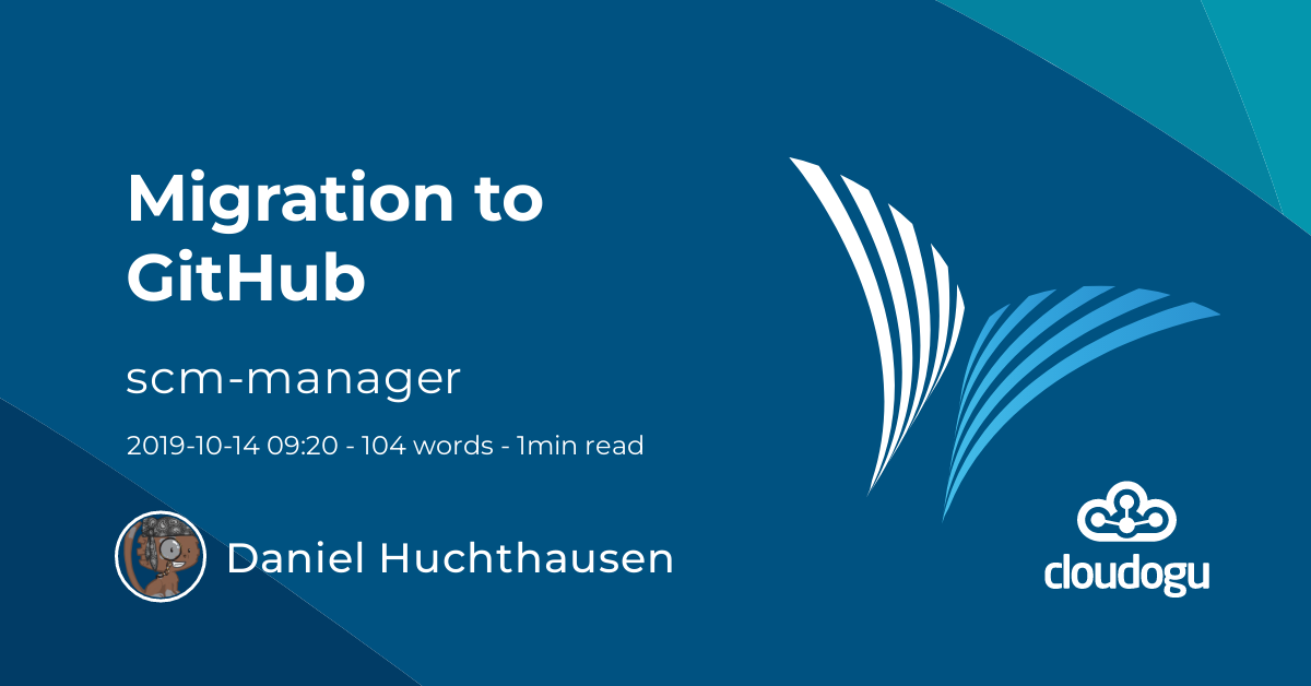 Migration to GitHub | SCM-Manager