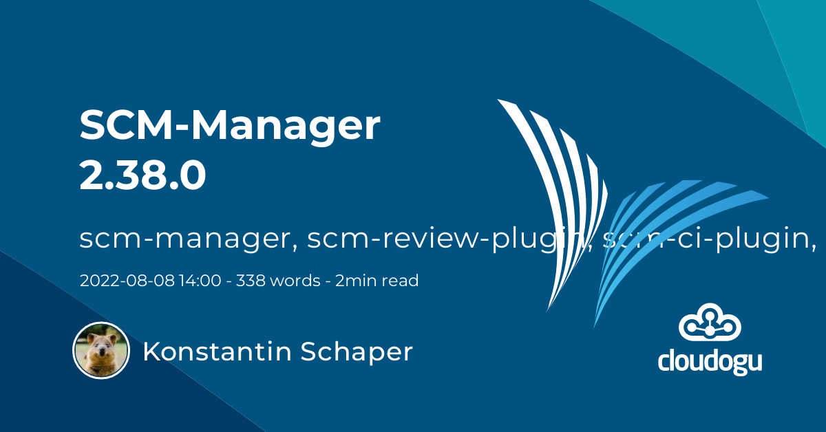 SCM-Manager 2.38.0 | SCM-Manager