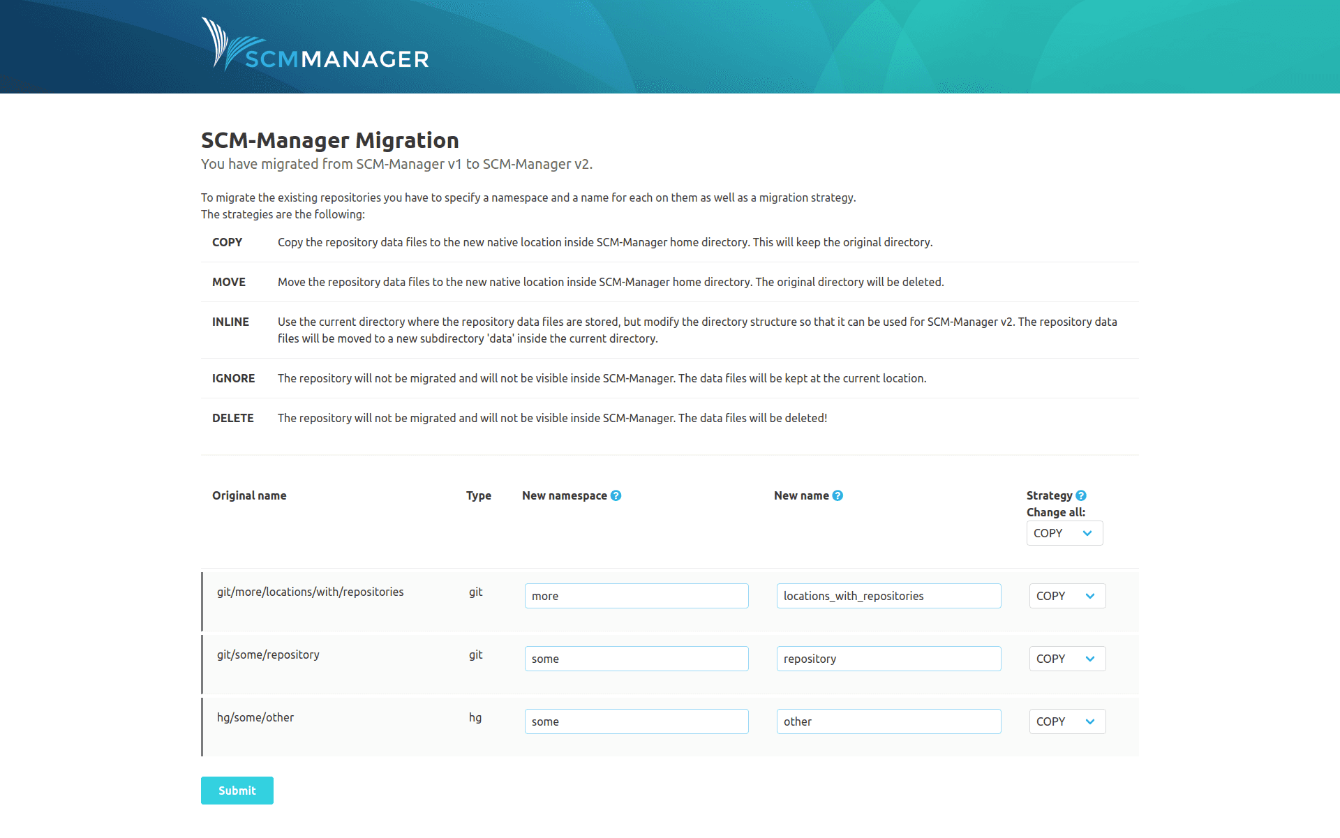 Migrate from v1 to v3 | SCM-Manager