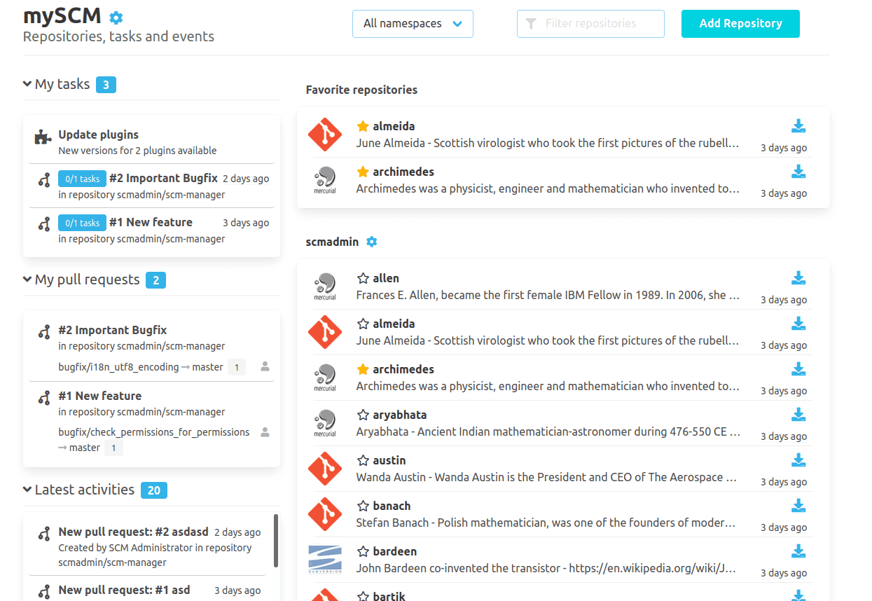 Overview | SCM-Manager