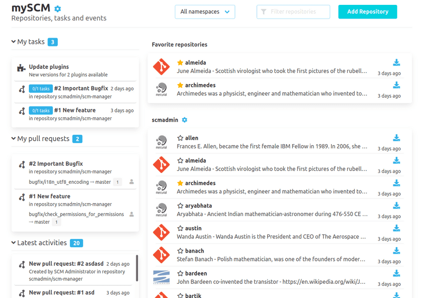 Overview | SCM-Manager