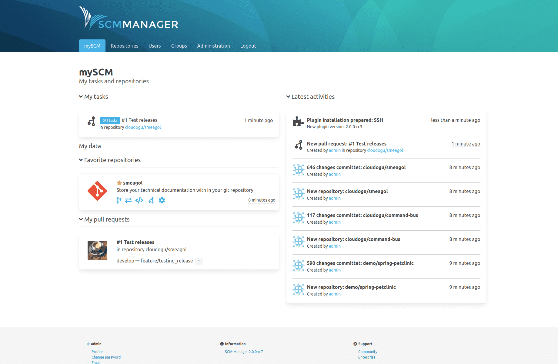 SCM-Manager 2.0.0-rc7 | SCM-Manager