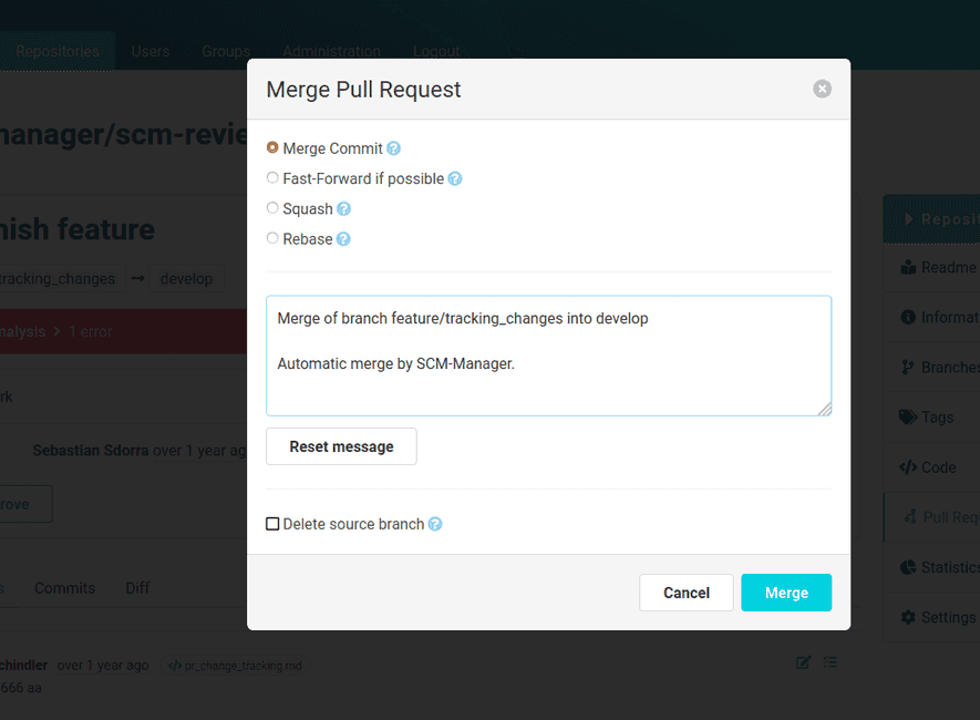Working with Pull Requests | SCM-Manager
