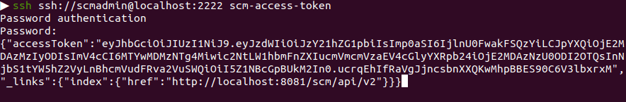 SSH commands | SCM-Manager