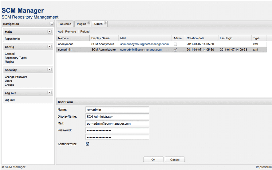 Screenshots | SCM-Manager