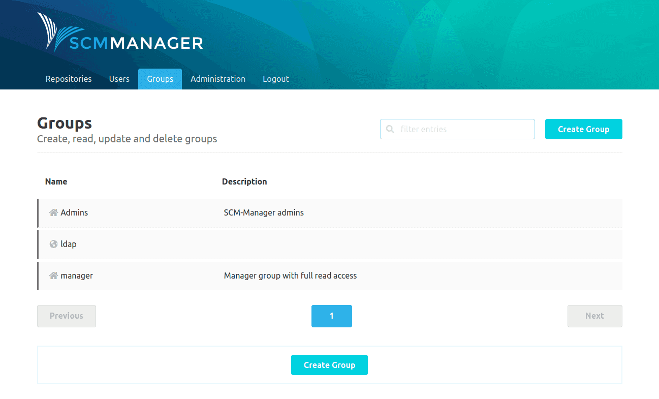 Groups | SCM-Manager