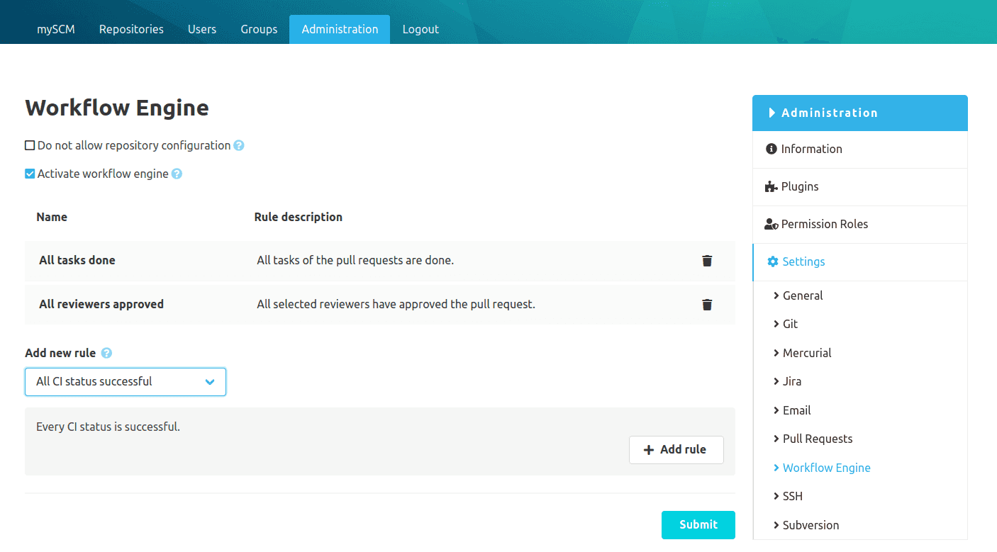 Workflow Engine | SCM-Manager