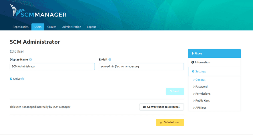User | SCM-Manager
