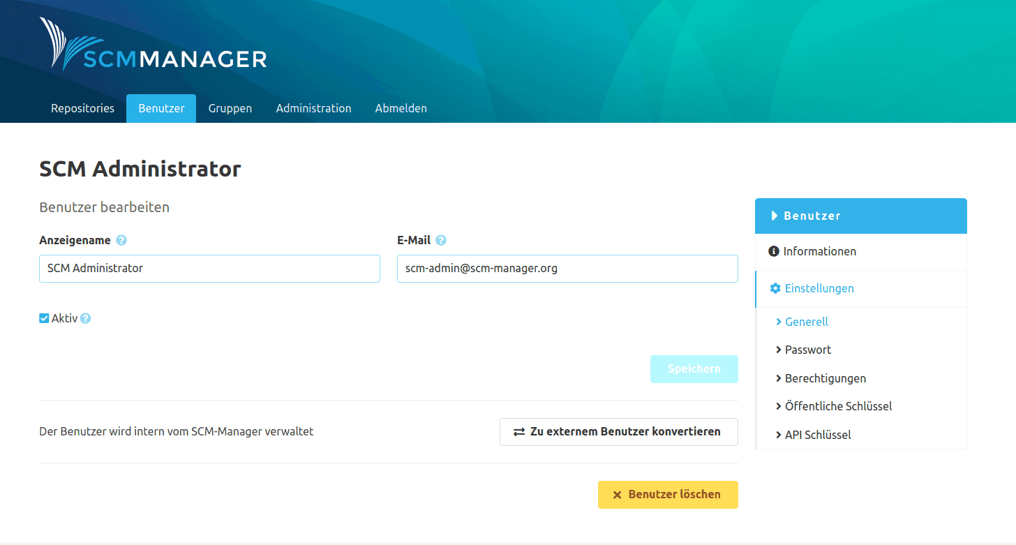 Benutzer | SCM-Manager