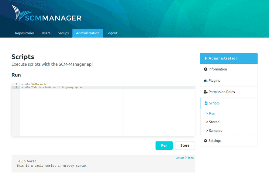Run | SCM-Manager