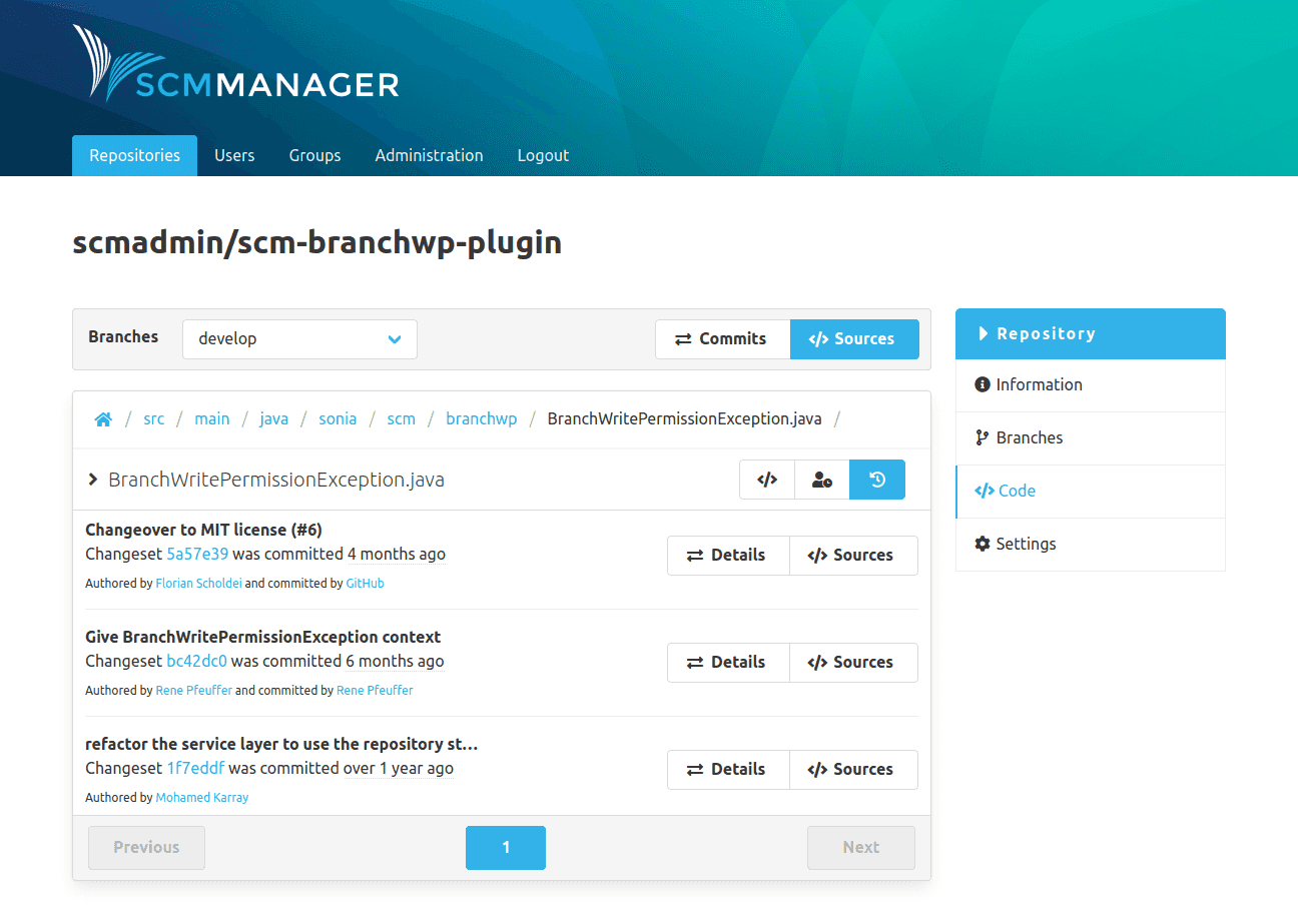 Repository | SCM-Manager