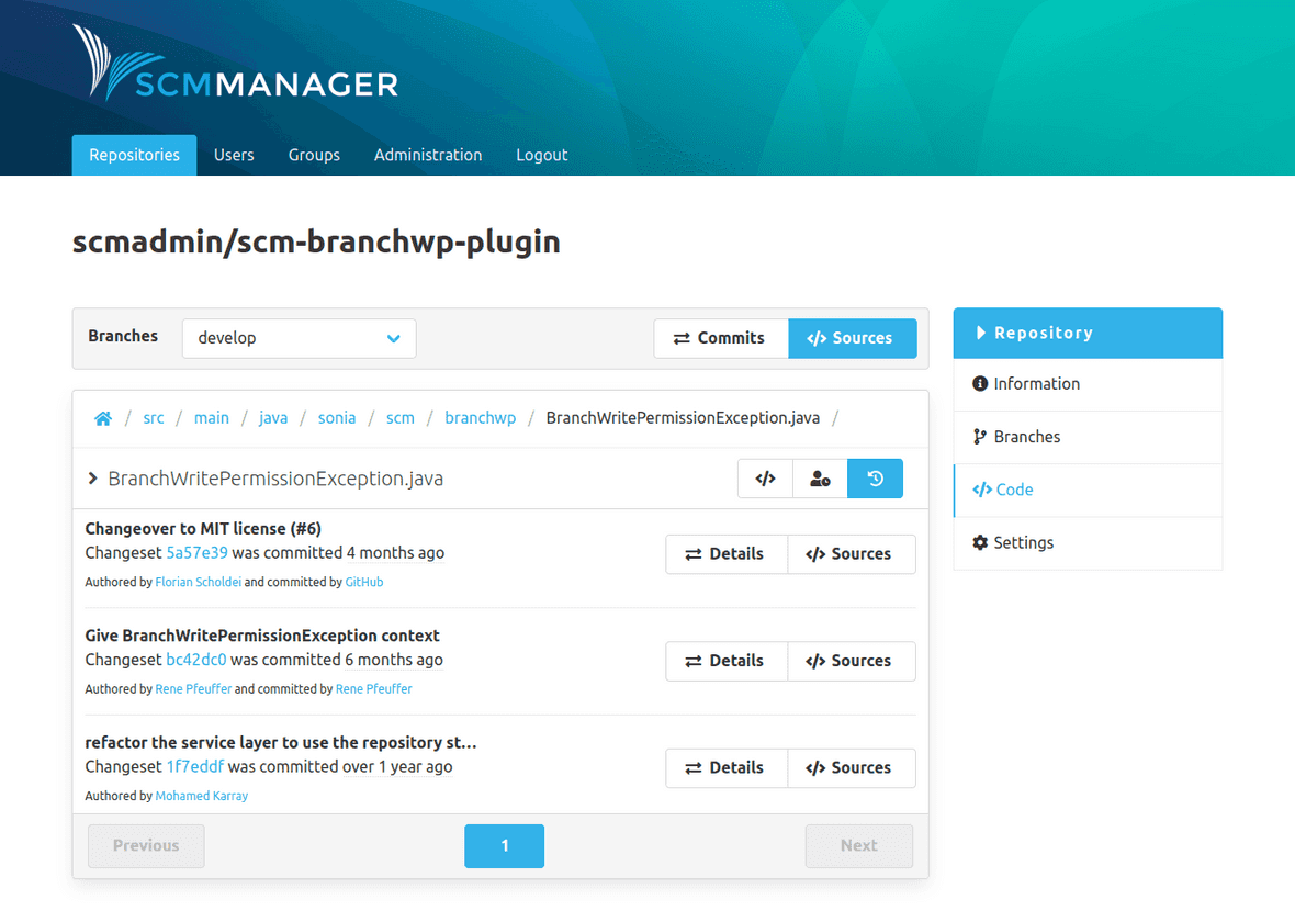 Repository | SCM-Manager
